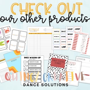 Blue Dance Competition Bundle/ Dance Performance Checklist/ Dance Team ...