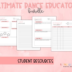 Ultimate Dance Educator Bundle Pink 2025-2026 / Dance Teacher Planner ...