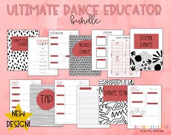 Ultimate Dance Educator Bundle Pink 2025-2026 / Dance Teacher Planner ...