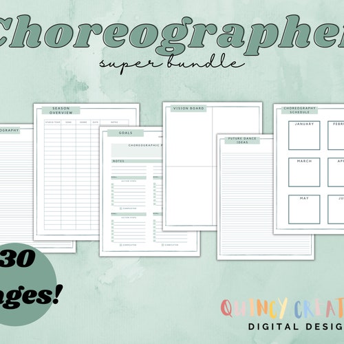 8-count Choreography Paper/ Dance Teacher & Choreographer - Etsy Ireland