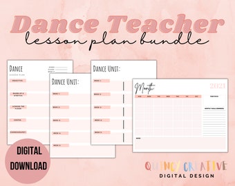 Dance Lesson Plan | Etsy
