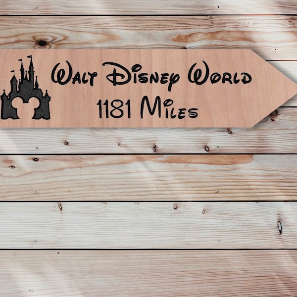 Disneyland Miles Sign - Etsy