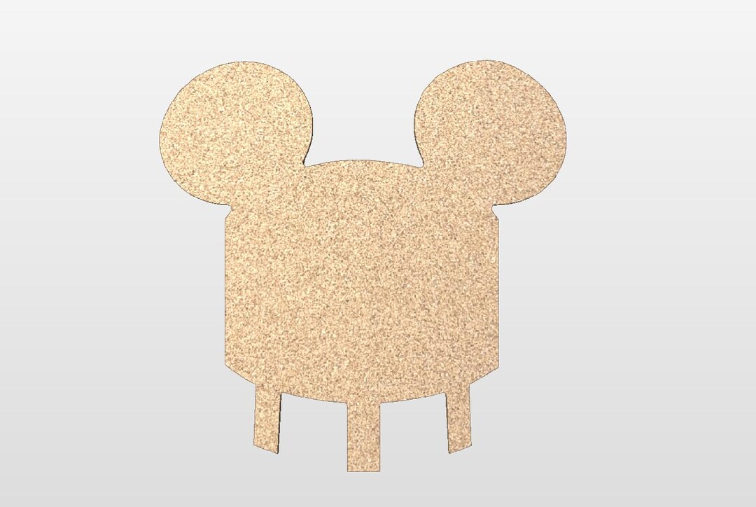 Disney Mickey Earful Tower Cork Pinboard 17 Handcrafted Display Board ...