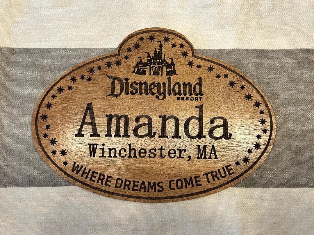 Disney Personalized Cast Member Name Tag, Disney World, Disneyland ...