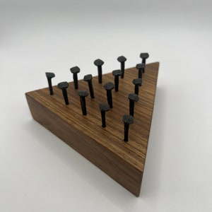 Rustic Triangle Peg Jump Game | Unique and Charming Home Decor - Etsy