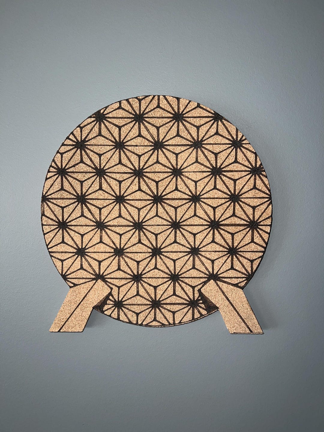 Epcot Inspired Pin Board - Laser Engraved Corkboard for Disney Pin ...