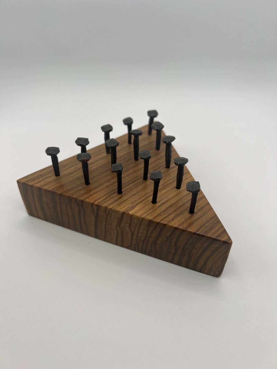 Rustic Triangle Peg Jump Game | Unique and Charming Home Decor - Etsy