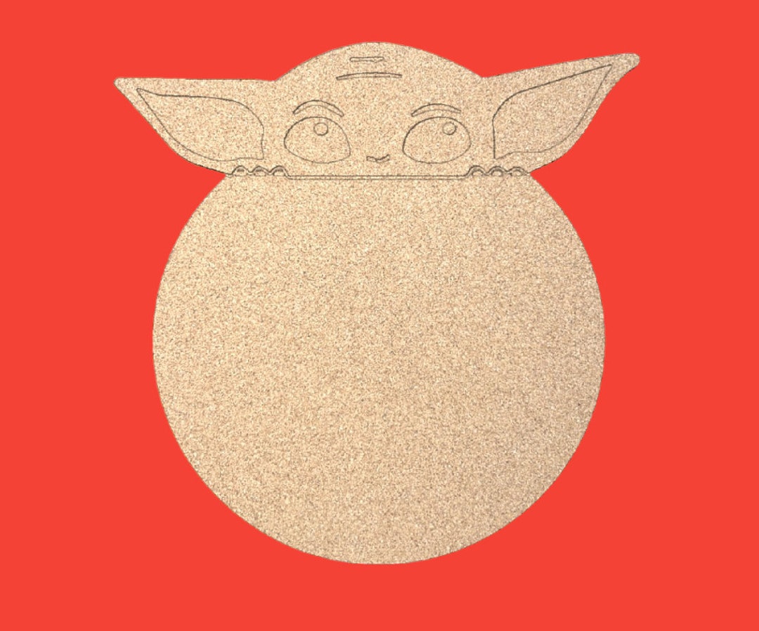 Grogu “the Child” Baby Yoda Inspired Pin Board Corkboard, Gift Item ...