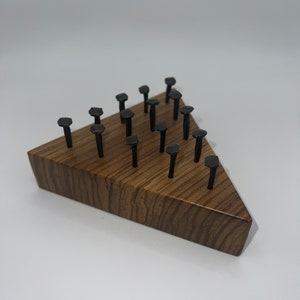 Rustic Triangle Peg Jump Game | Unique and Charming Home Decor - Etsy