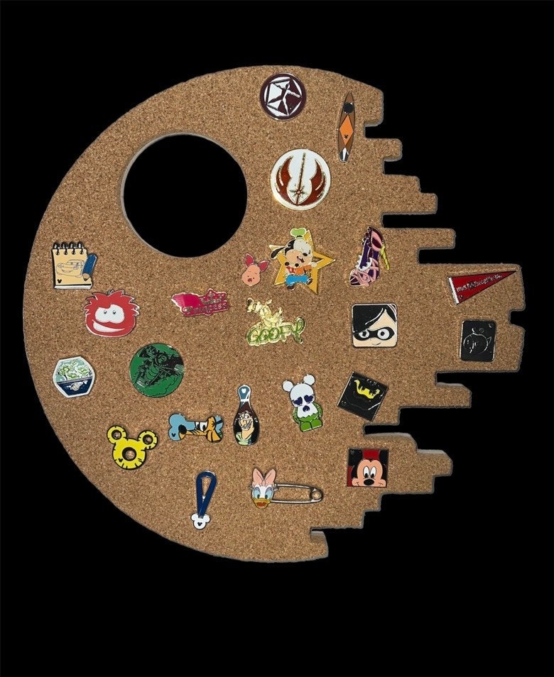 Star Wars Inspired Death Star Board Corkboard - Pin Collector, Gift ...