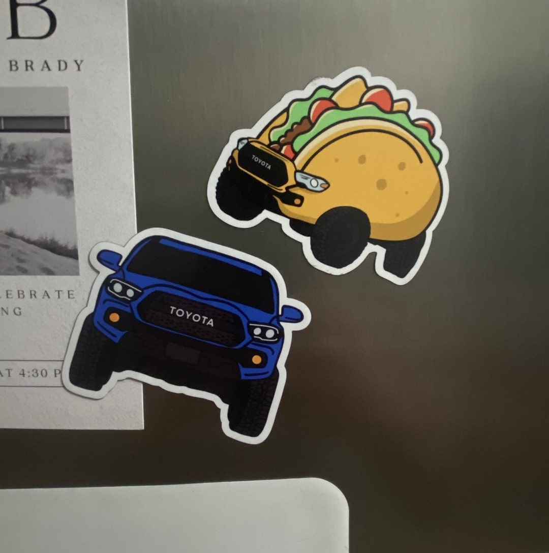 Toyota Tacoma Magnet - Blue - Etsy