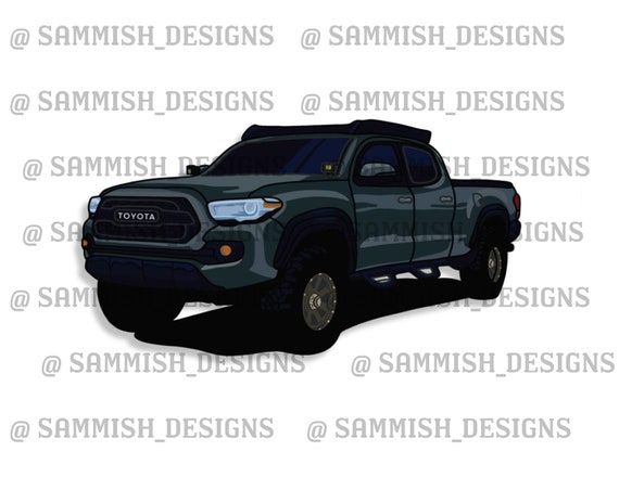 Toyota Tacoma Sticker | Etsy