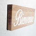 Wooden Sign With Engraved bienvenue Word, Front Door Sign, Welcome ...