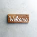 WELCOME Wood Sign Wooden Sign With Engraved and Painted - Etsy