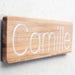 Wooden Door Sign With Custom Engraved Name for Kid's Bedroom, Custom ...