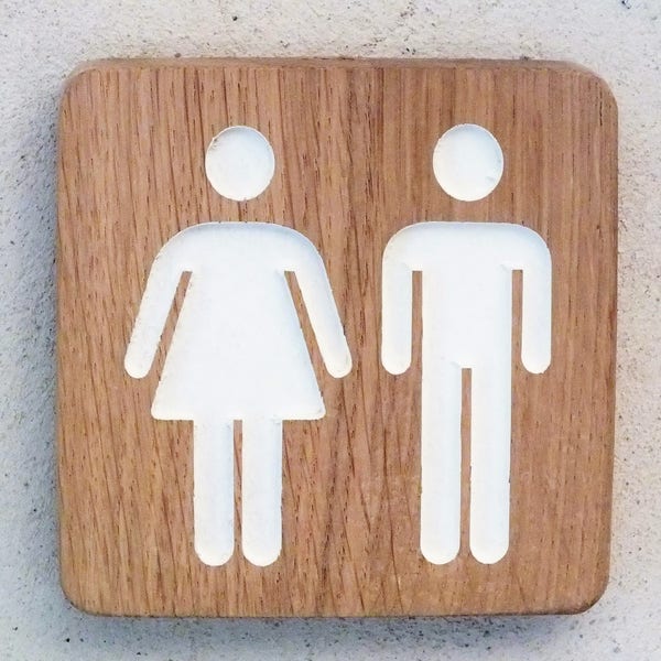 Bathroom Sign - Etsy