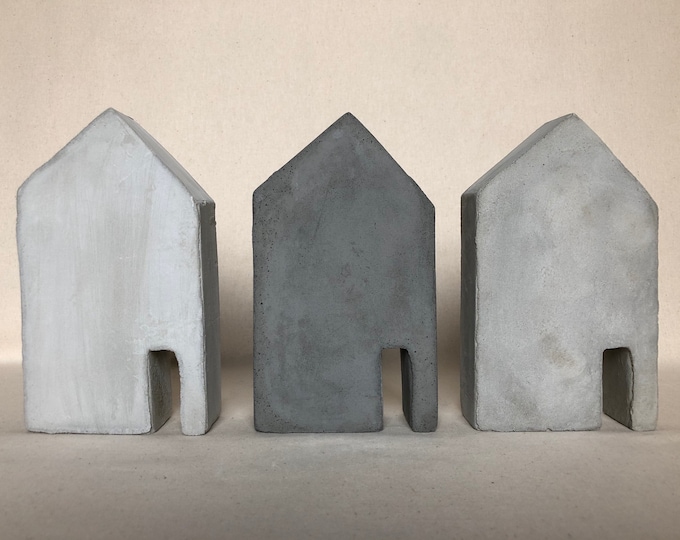 Concrete House, Concrete Decoration Object - Etsy