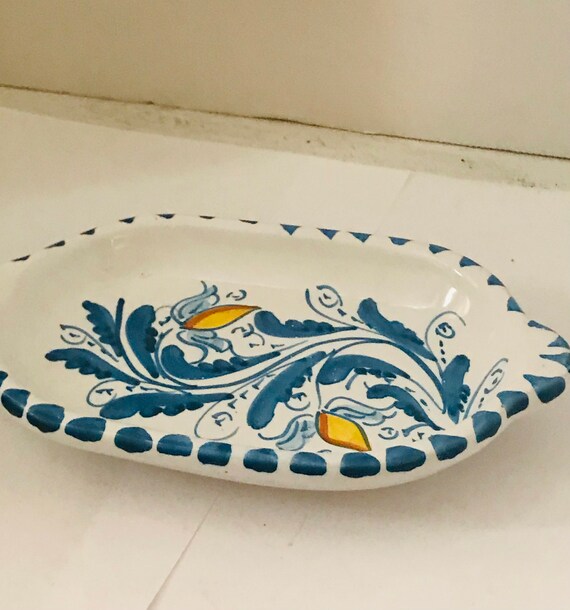 Vintage cruet set Chinoiserie blue and white olive oil and vinegar ...