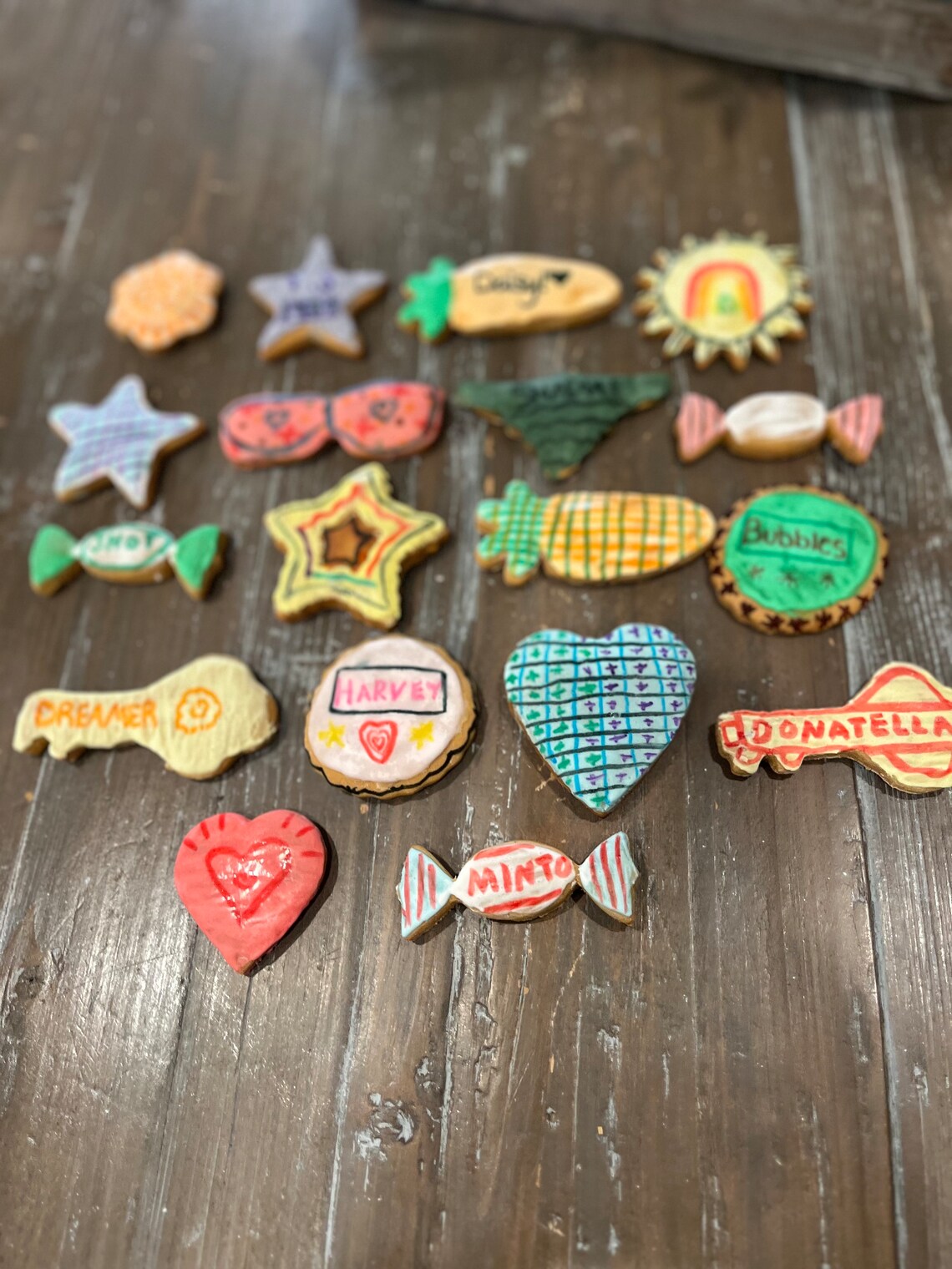 Customized Design and Name Cookies - Etsy