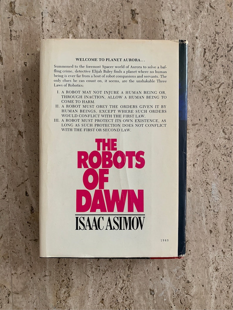 The Robots of Dawn Isaac Asimov 1983 First Edition BCE Vintage Hardcover Book - Etsy