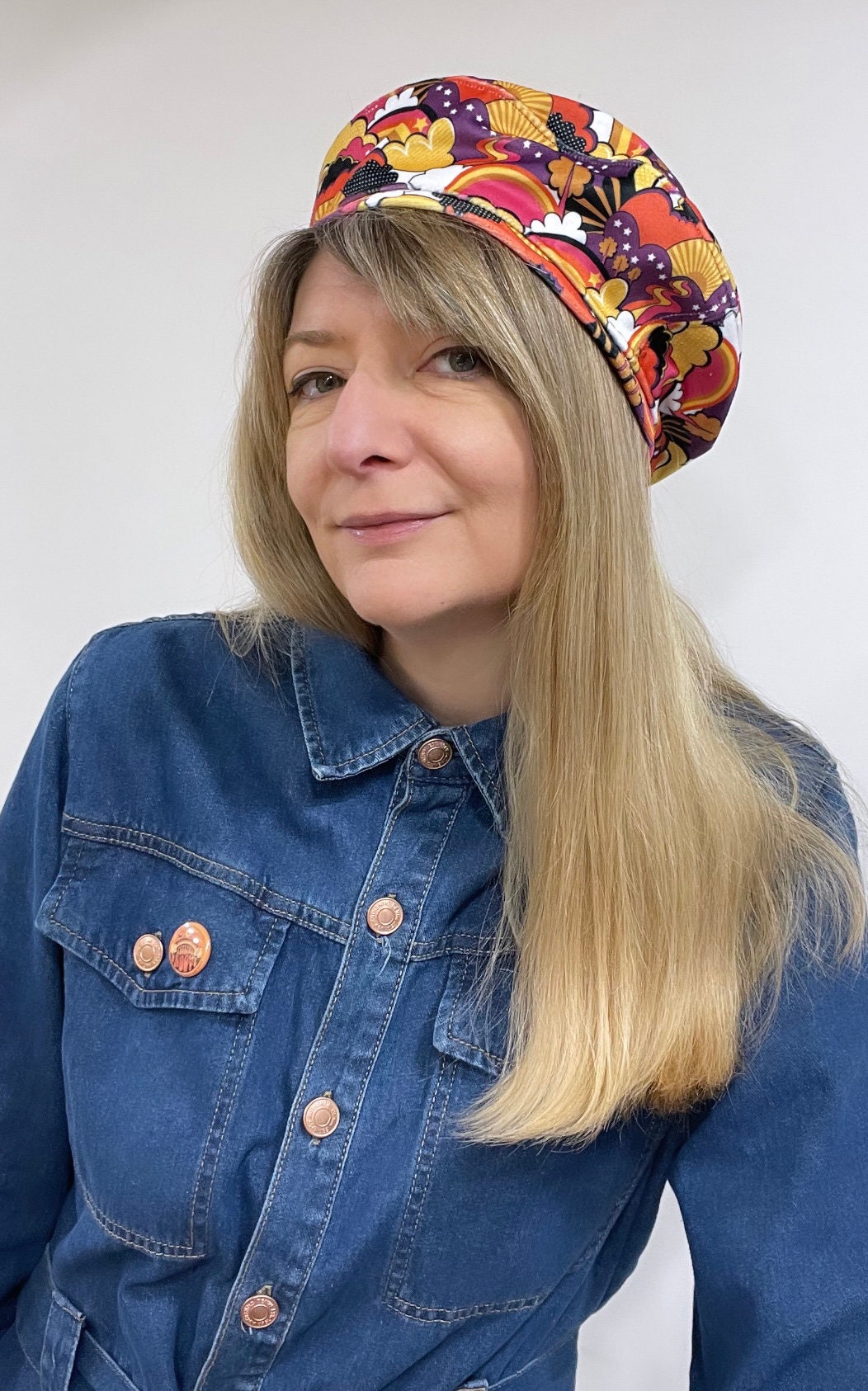 1960's Hat Rainbow Beret Sixties Fashion Vintage Hat - Etsy