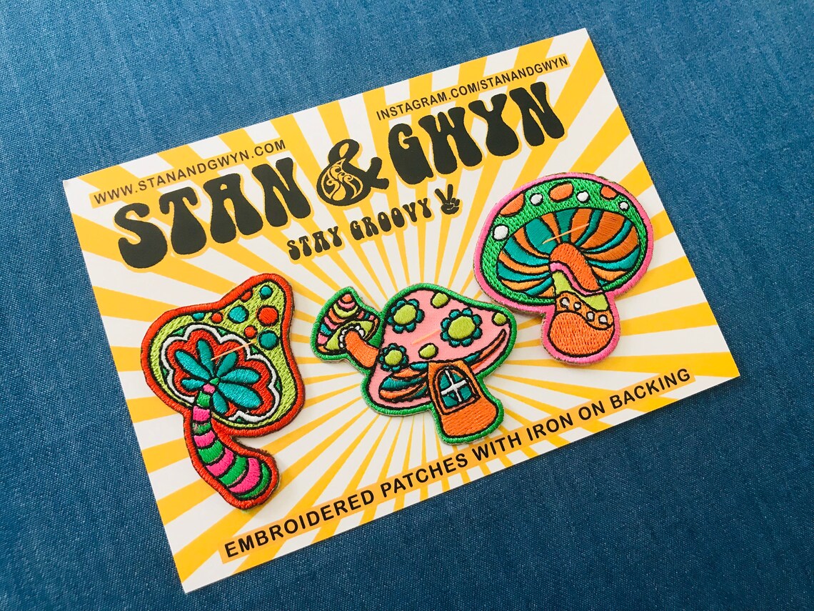 Magic Mushroom Patches Toadstool Badges Iron on Patch - Etsy Canada