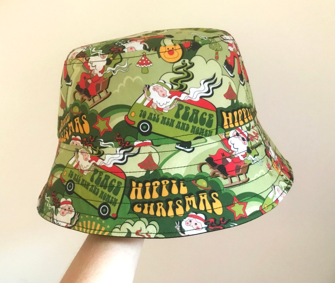 Christmas Bucket Hat, Santa Hat, Christmas Hat, Novelty Xmas, Office ...