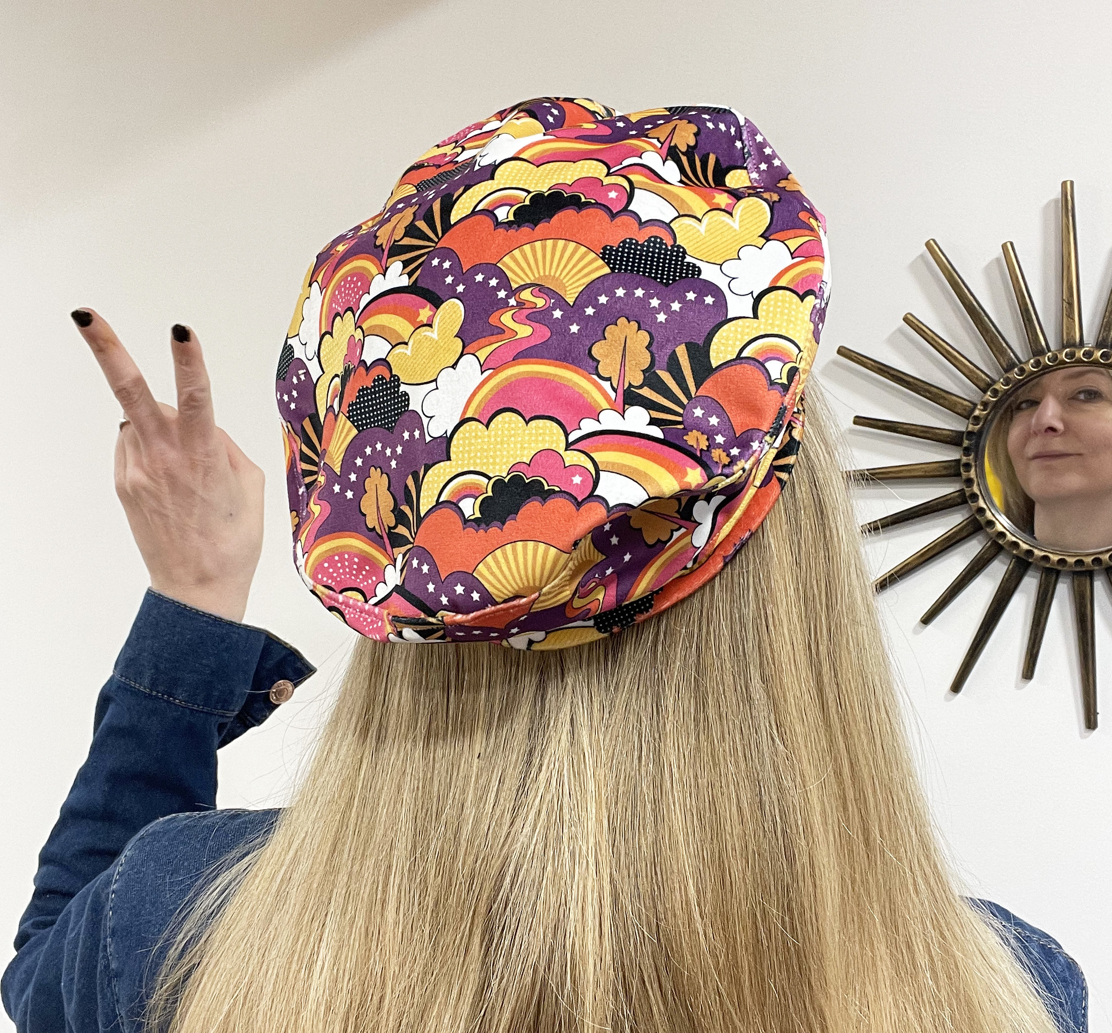 1960's Hat Rainbow Beret Sixties Fashion Vintage Hat - Etsy