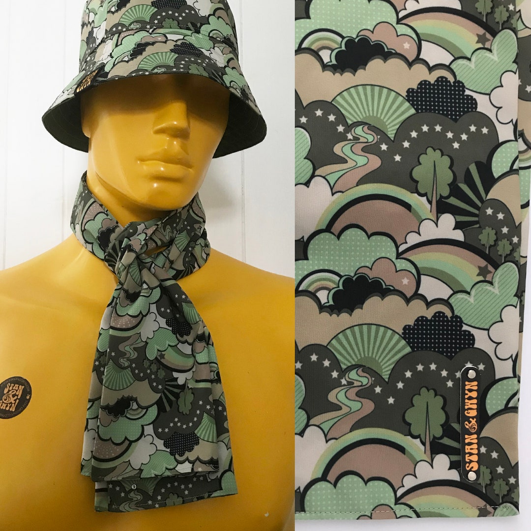 Green Retro Scarf Mens 1960's Scarves Vintage Menswear. - Etsy