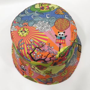 Psychedelic Bucket Hat, Trippy Art Print, Festival Bucket Hat, Oriental ...