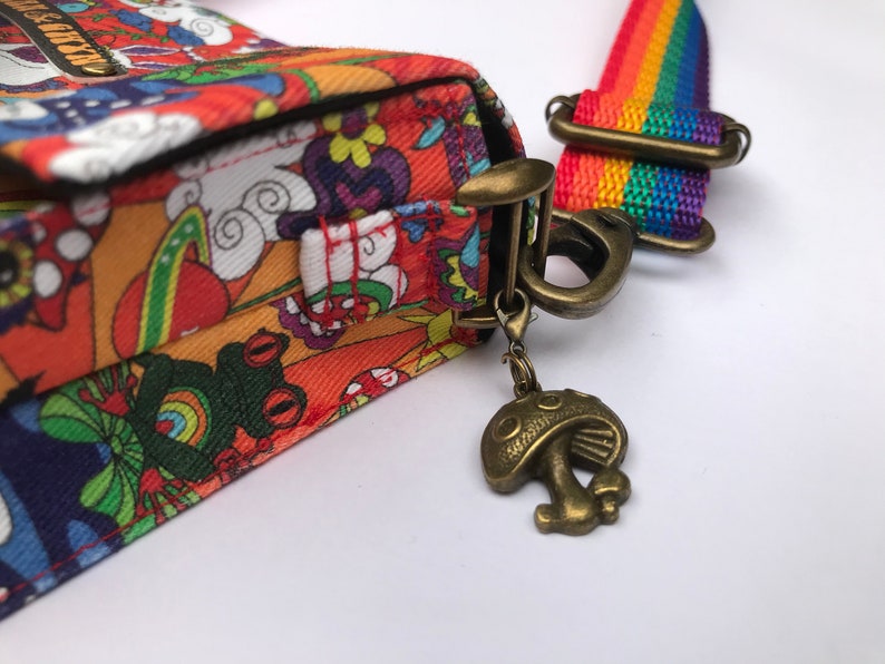 Psychedelic Bag Trippie Hippie Bag Animal Print Bag Cartoon - Etsy