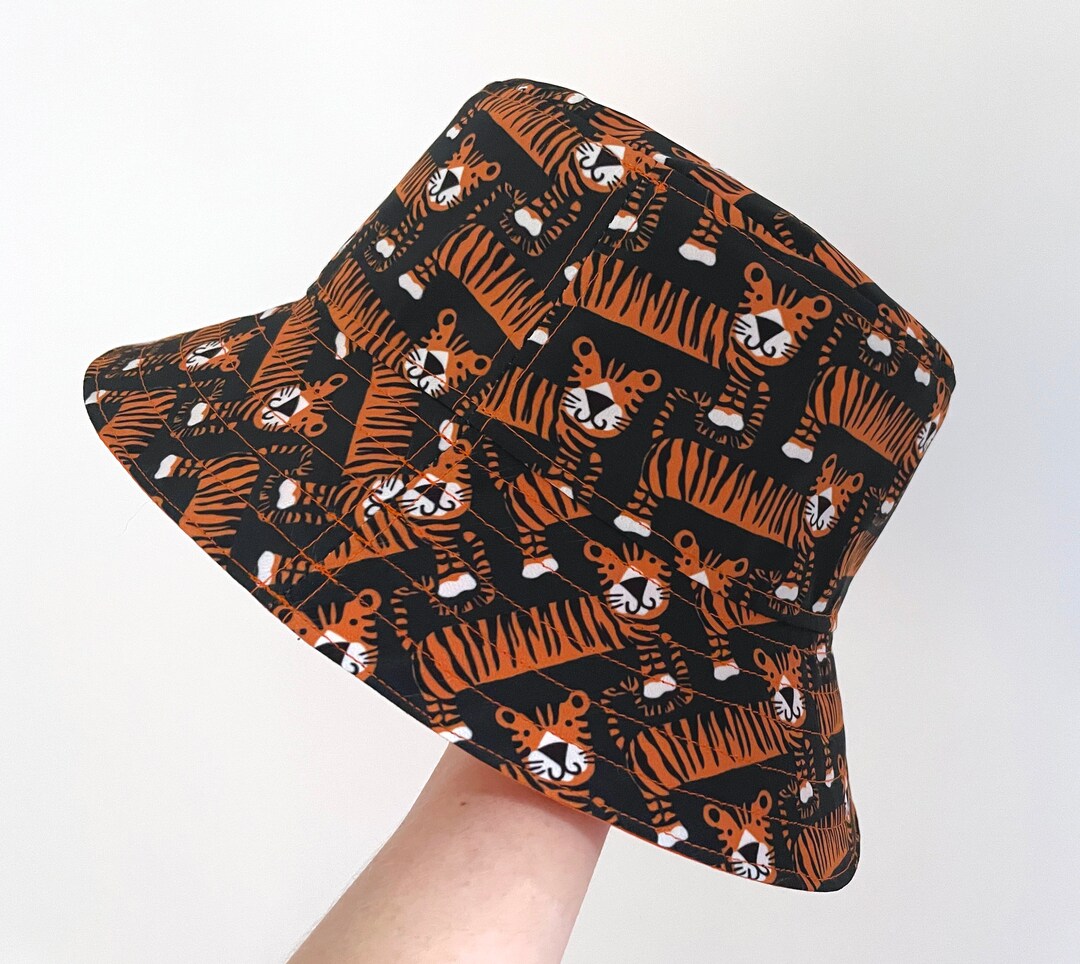 Tiger Bucket Hat Name Embroidery Hat Personalised Hat - Etsy Denmark