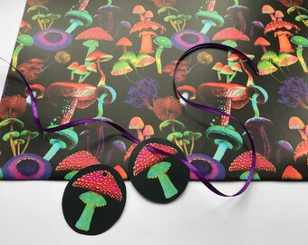 Neon Wrapping Paper | Etsy