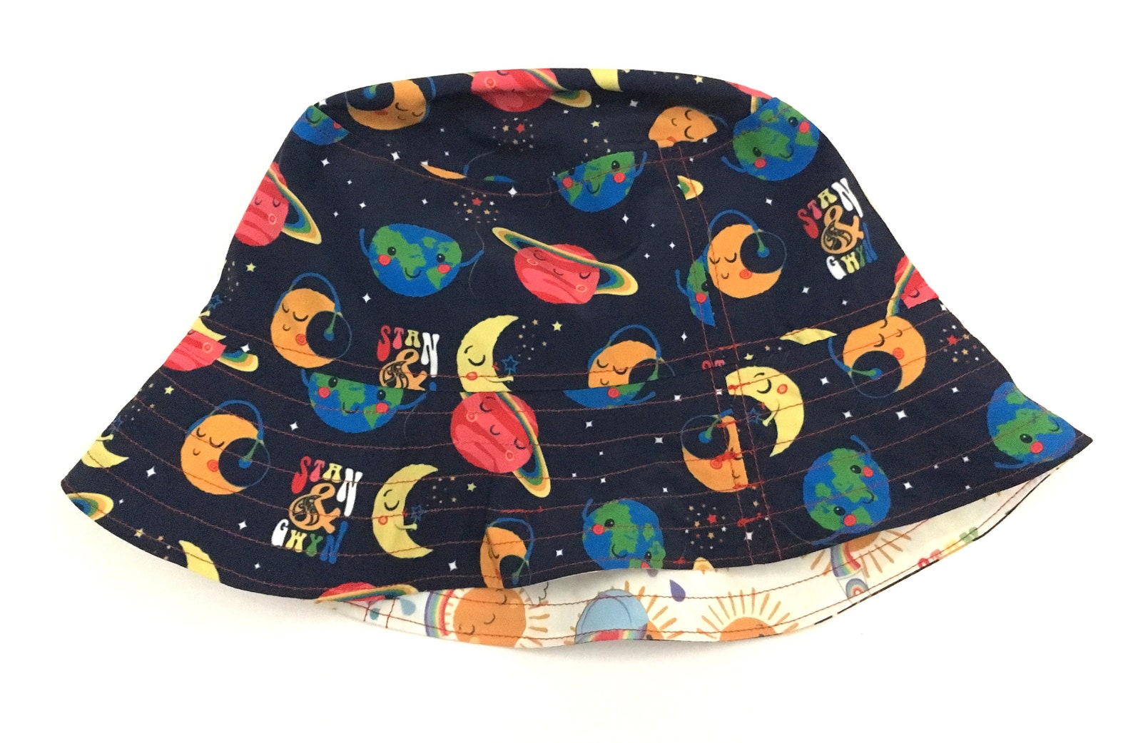 Space Bucket Hat Cosmic Hat Planets Bucket Hat Sun and Moon - Etsy UK