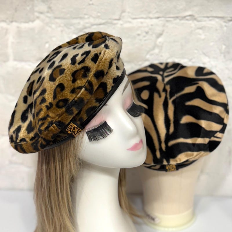 Leopard Beret Women - Etsy UK