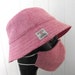 Wool Bucket Hat, Harris Tweed Hat, Pink Bucket Hat, Bright Green Hat ...