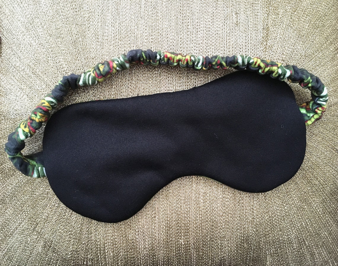 Green Sleep Mask Luxury Sleepmask Velvet Sleeping Mask Silk | Etsy UK