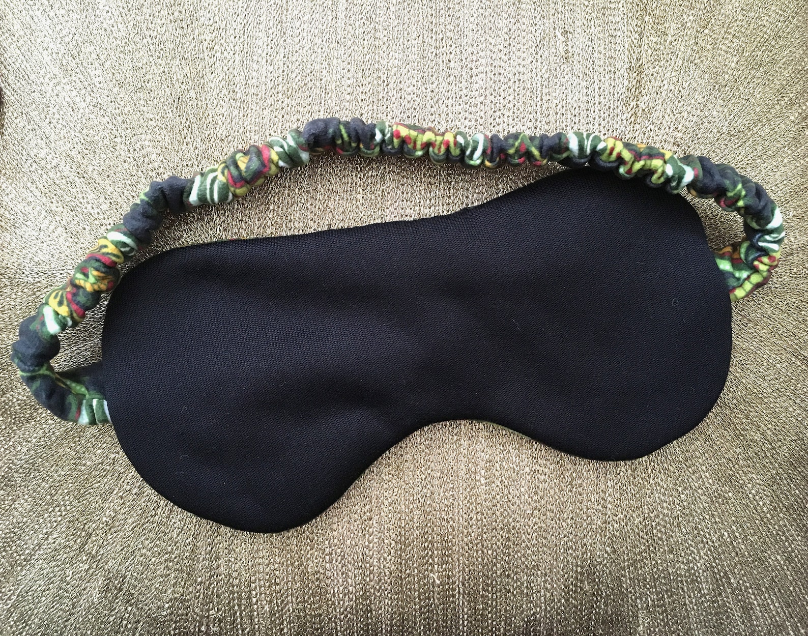 Green Sleep Mask, Luxury Sleepmask, Velvet Sleeping Mask, Silk Backed ...