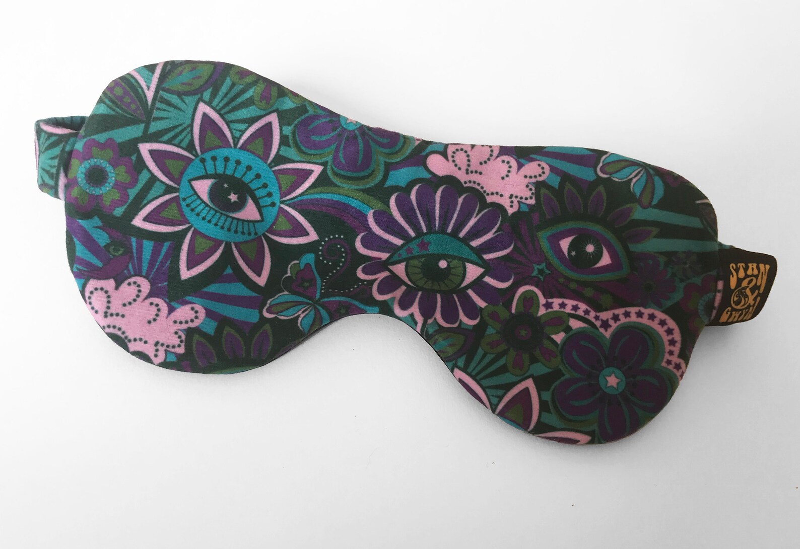 Luxury Sleep Mask, Velvet Eye Mask, Silk Backed Sleepmask, Flower Eye ...