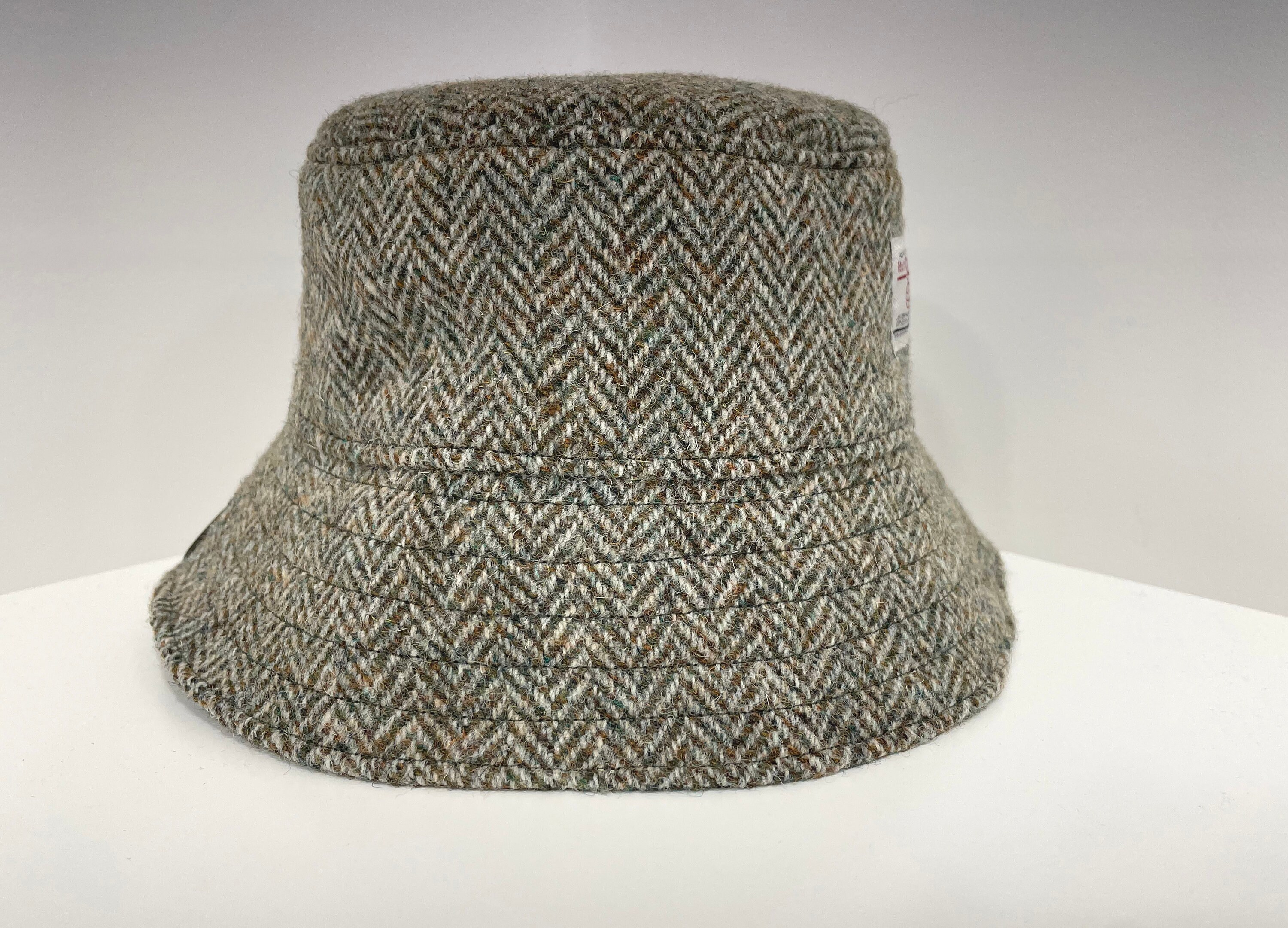 Herringbone Tweed Hat Harris Tweed Hat Green Wool Hat - Etsy