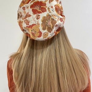 Cream Beret, Vintage Style Hat, Bohemian Beret, Floral Hat - Etsy