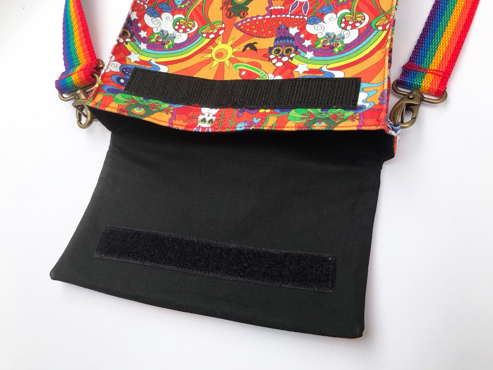 Psychedelic Bag Trippie Hippie Bag Animal Print Bag Cartoon | Etsy