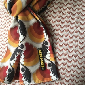 Vintage Pattern Scarf, 60's Scarf, 70's Scarves, Mod Scarf, Gift for ...