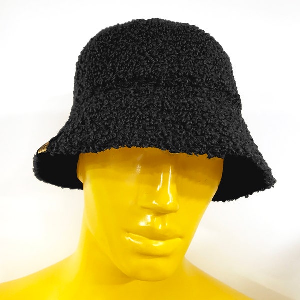 Mens Furry Bucket Hat - Etsy