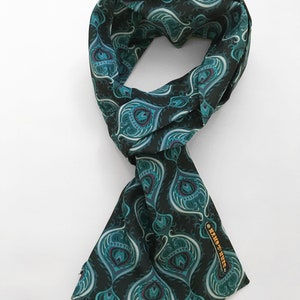 Sixties Mod Scarf, Blue Retro Scarves. - Etsy UK