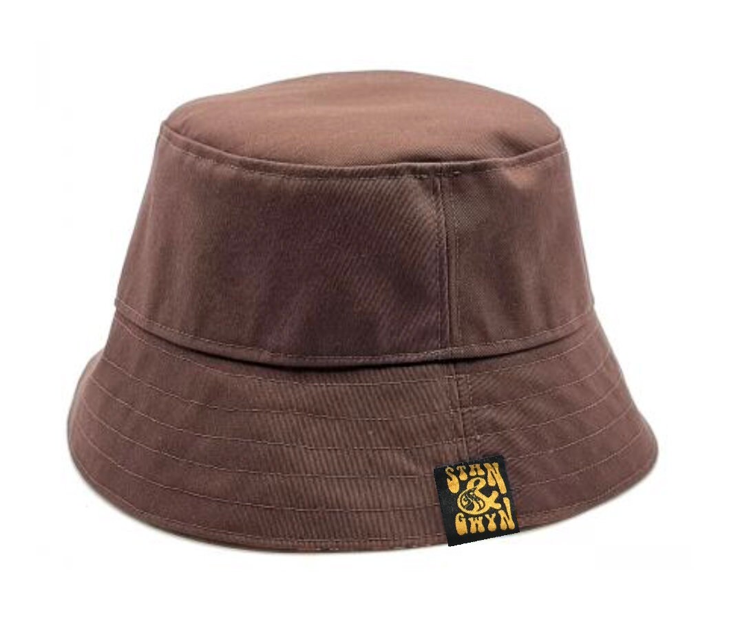 Brown Bucket Hat, Fishermans Hat, Manchester Indie Hat, Roses Hat. - Etsy
