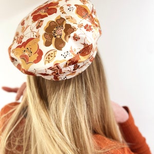 Cream Beret, Vintage Style Hat, Bohemian Beret, Floral Hat - Etsy
