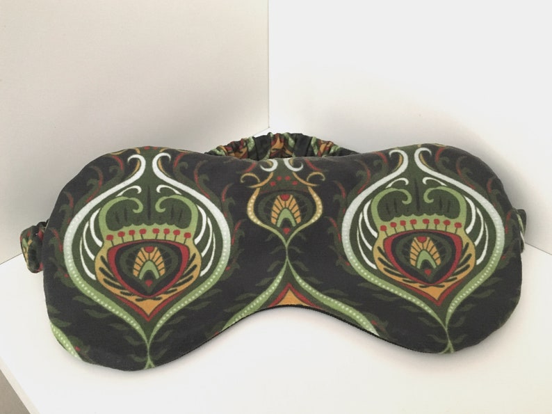 Green Sleep Mask, Luxury Sleepmask, Velvet Sleeping Mask, Silk Backed ...