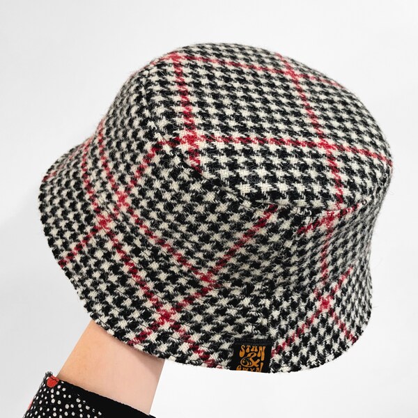 Houndstooth Hat - Etsy