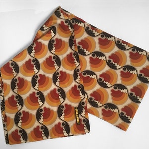 Vintage Pattern Scarf, 60's Scarf, 70's Scarves, Mod Scarf, Gift for ...